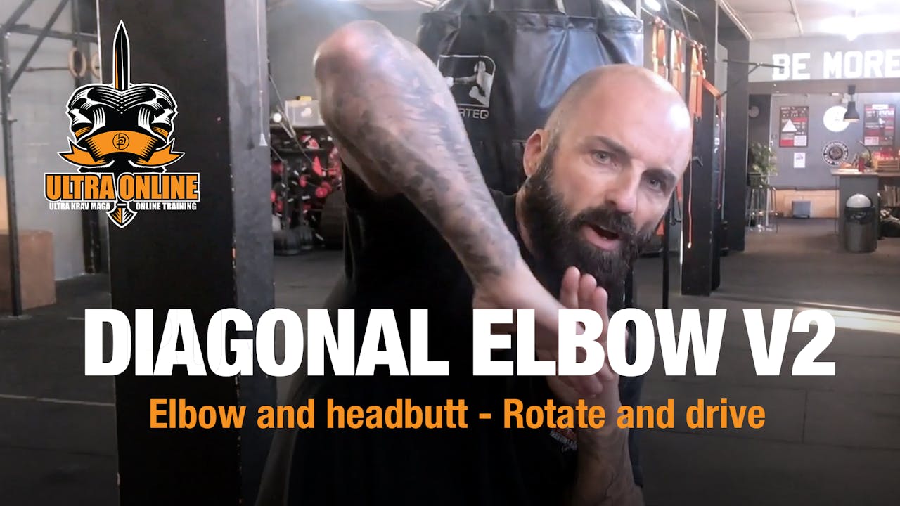 Front Diagonal Elbow V2 - Ultra Krav Maga Online