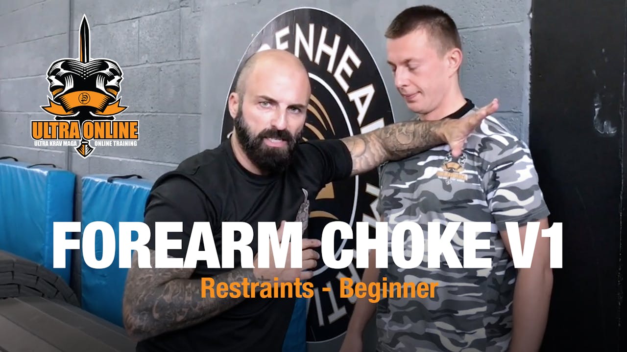 Forearm Choke against Wall - Intermediate - Ultra Krav Maga Online