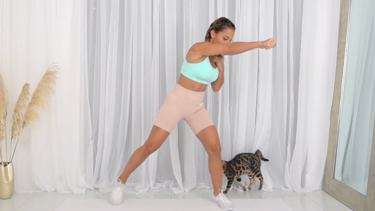 NO JUMPING Intense Workout | Fast-Paced Cardio - DAILY THRIVE by Vicky Justiz