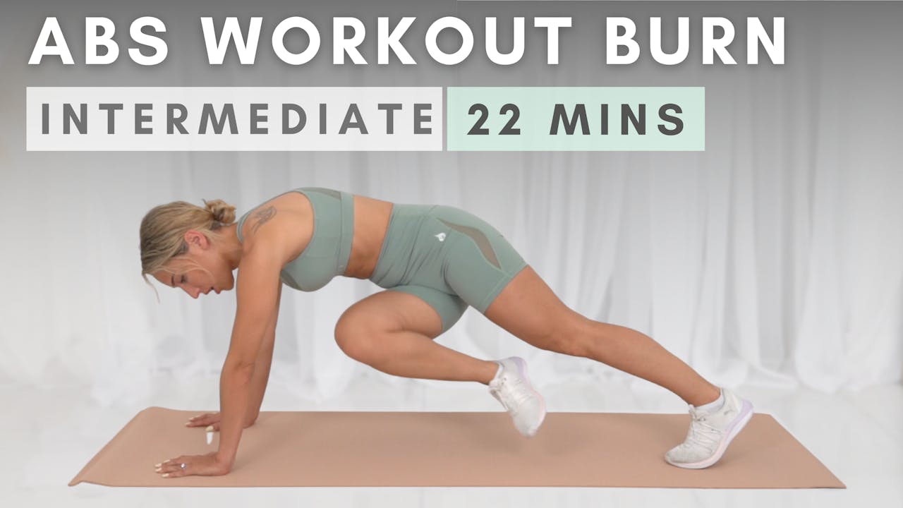 20 MIN AB BURN - Abs + Core Workouts - DAILY THRIVE by Vicky Justiz