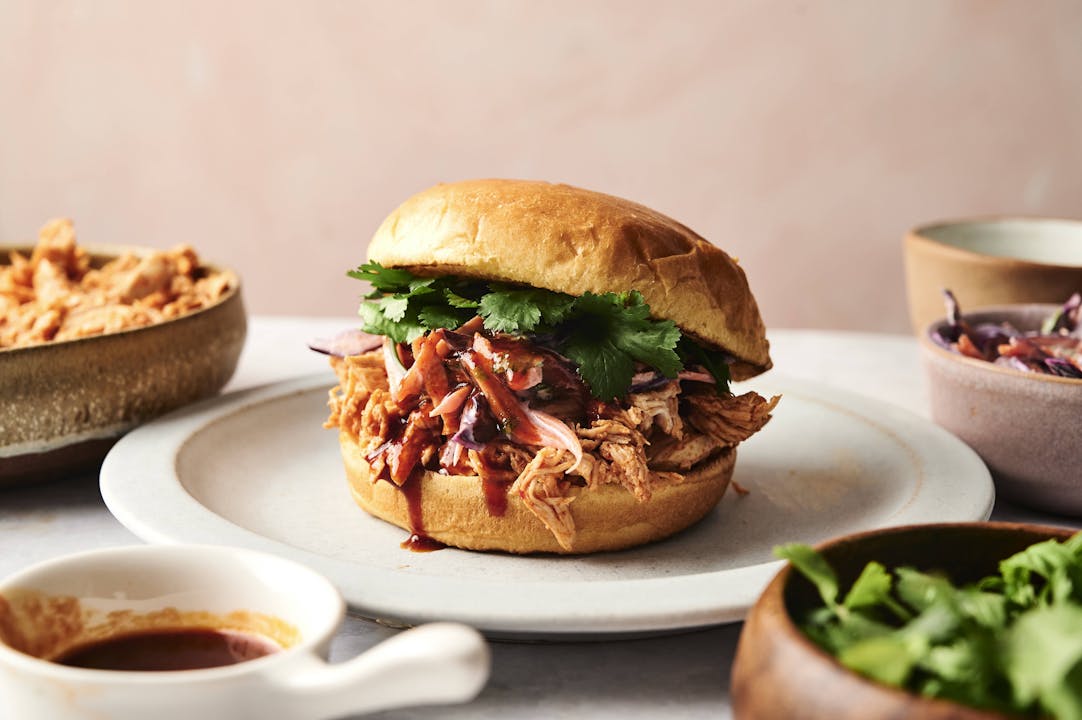 Korean Chicken BBQ Burger - DAILY THRIVE by Vicky Justiz