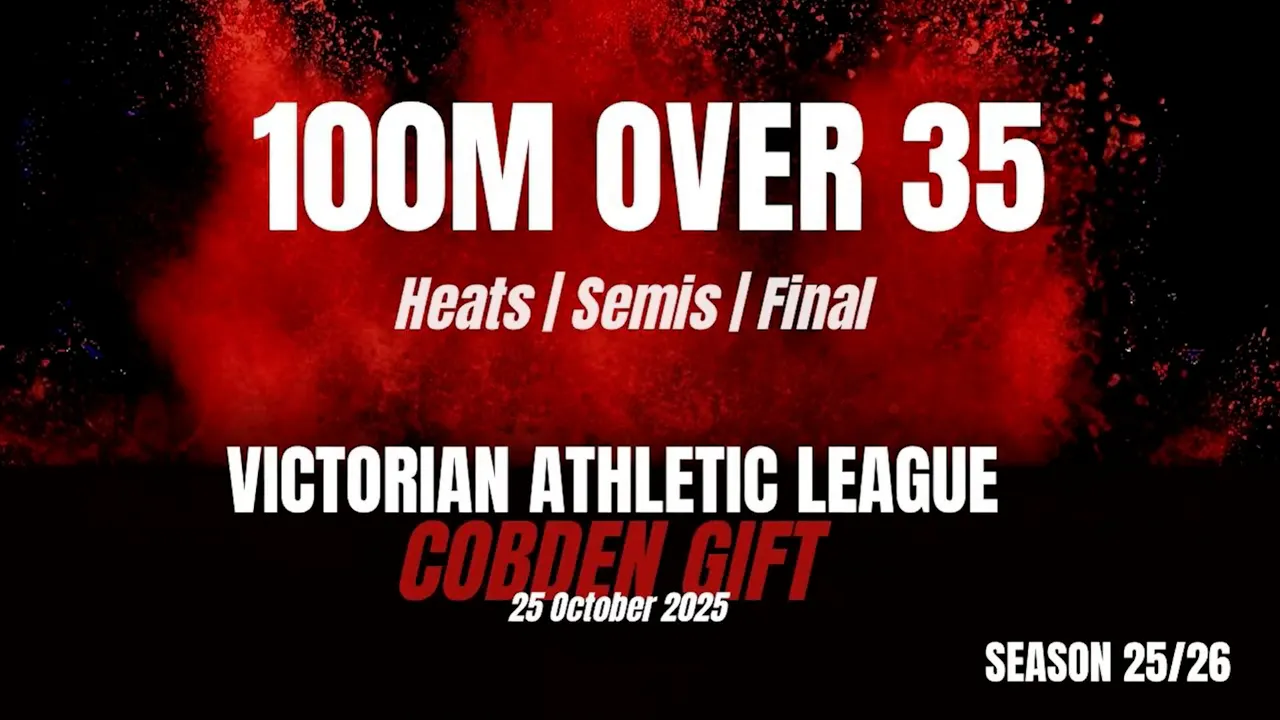 Cobden 100M Over 35 Heats Final - Cobden Gift - Heats, Semis and Finals ...