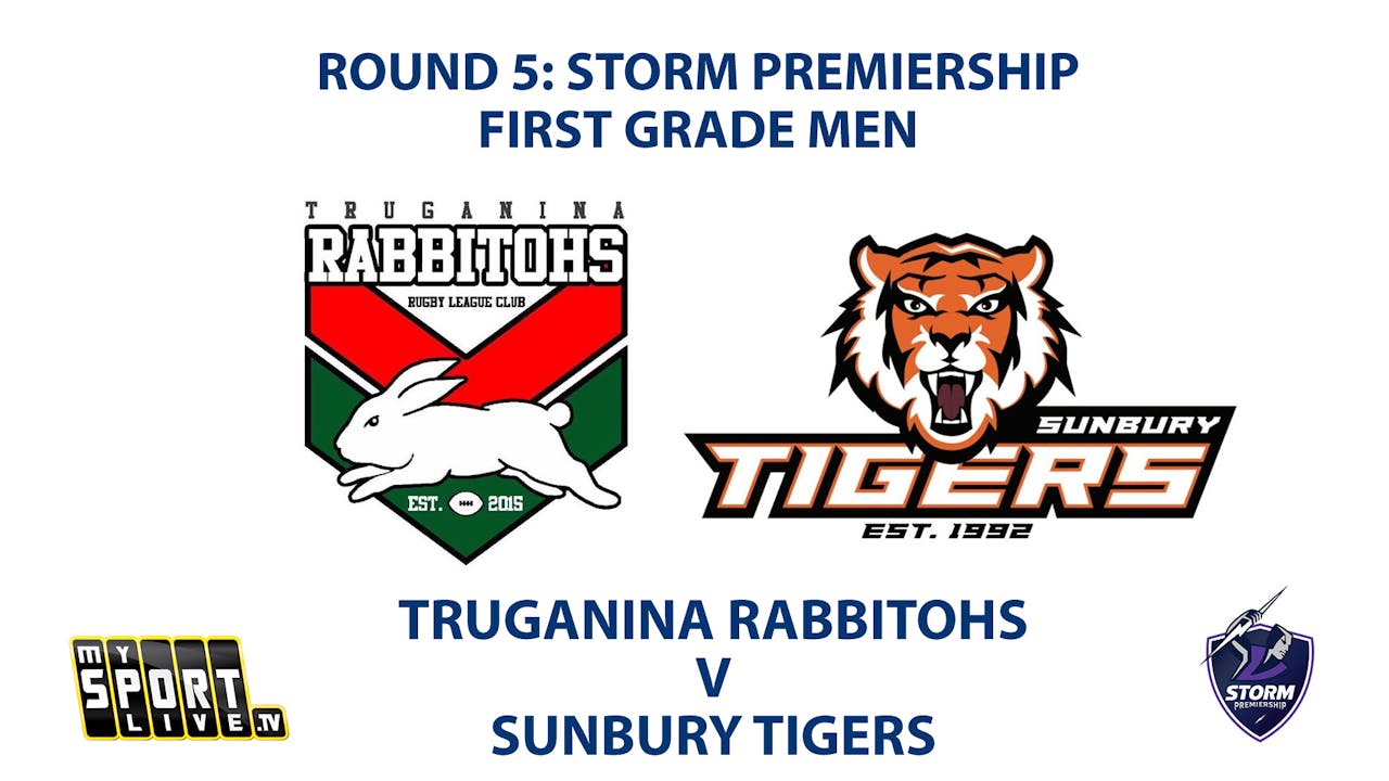 2023 RD5 First Grade Men's: Truganina Rabbitohs v Sunbury Tigers - 2023 Season - My Sport Live