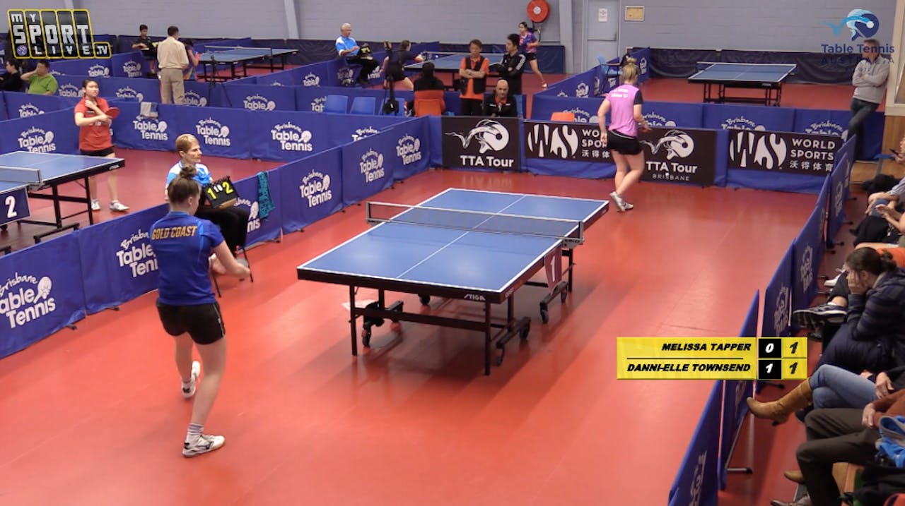 Women's Singles Final: Melissa Tapper (VIC) vs. Danni-Elle Townsend ...