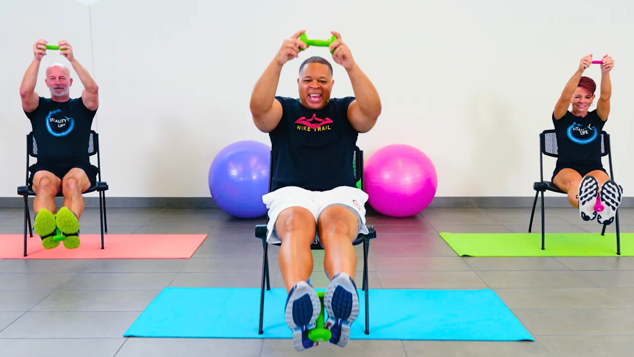 CARDIO & DYNAMIC BALANCE - Senior Exercise TV with Curtis Adams