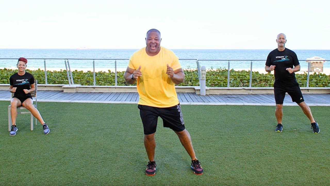 2000 STEPS WALKING WORKOUT - Senior Exercise TV with Curtis Adams