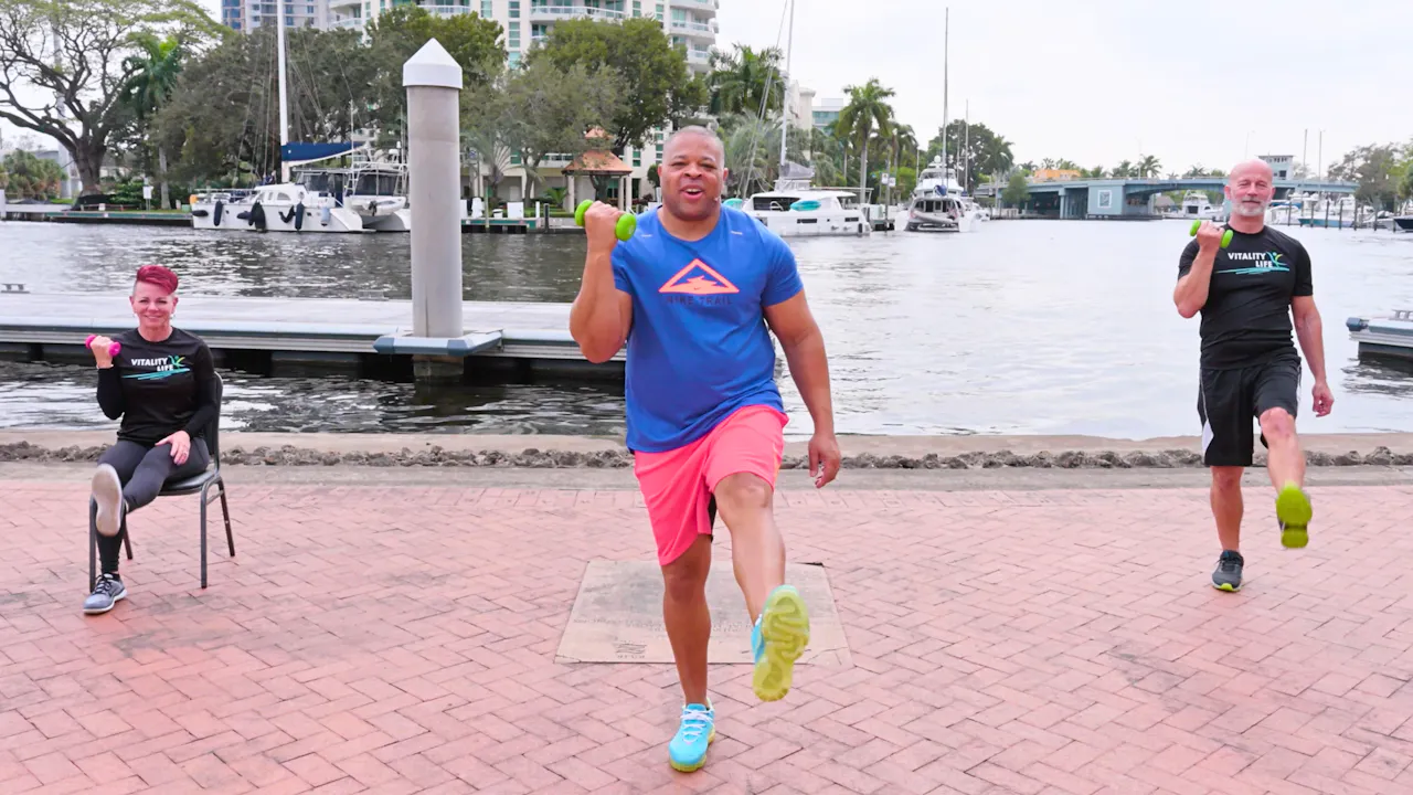 TOTAL BODY COORDINATION & MEMORY - Senior Exercise TV with Curtis Adams