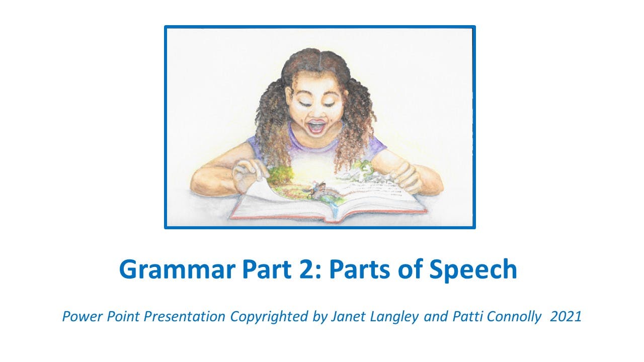 Grammer Session 2 Grade 3 - Parts of Speech - Waldorf Inspirations