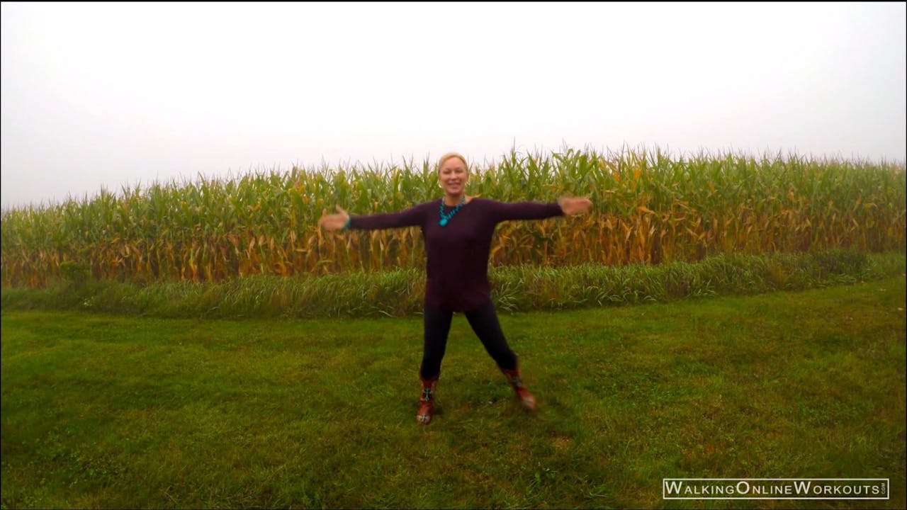 One Hour Country Walk - Walking Workouts - Walking Online Workouts