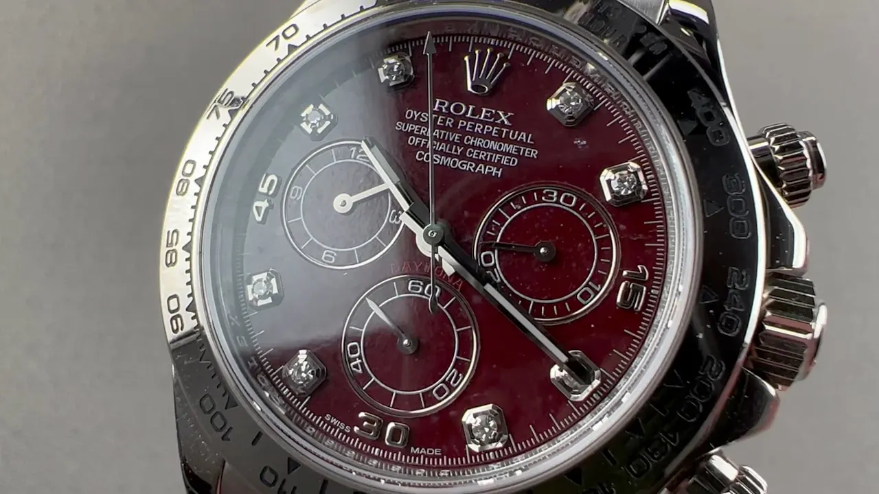 Rolex Daytona Grossular Red Dial 116509 - The 1916 Company Studios