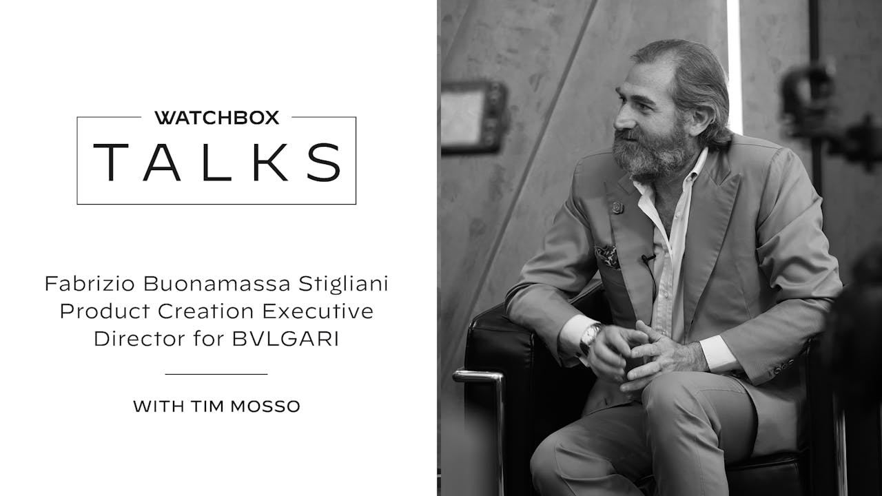 Bulgari Design Director, Fabrizio Buonamassa, on Creating Iconic Watches - The 1916 Company Studios