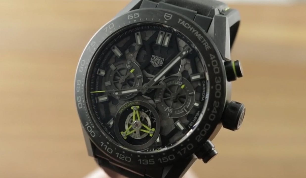 2019 TAG Heuer Carrera Nanograph Flying Tourbillon CAR5A8K.FT617 Review ...