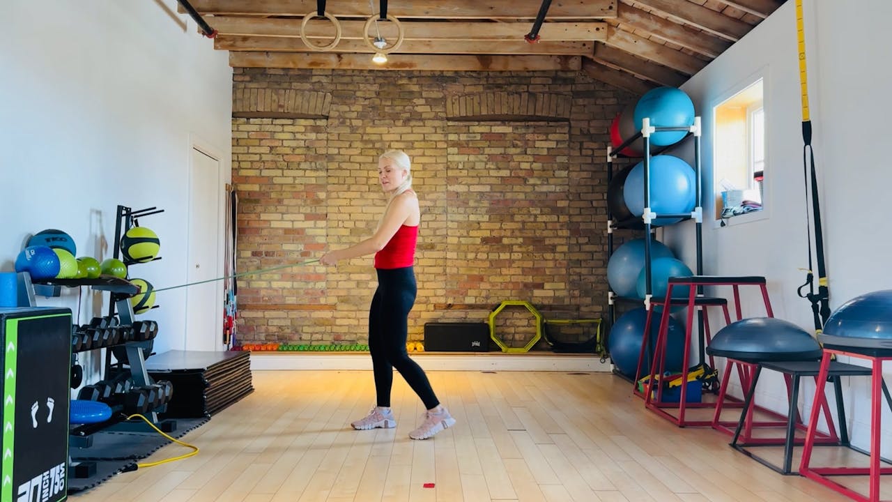 Advanced-Elite: Flip take-off & follow-through skating side arm band drill - Picking & take-off ...