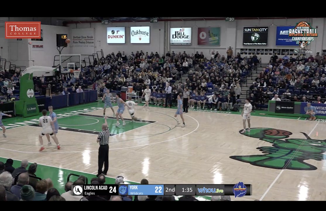 York at Lincoln Academy Boys Class B Semifinal Basketball 2-20-24 ...