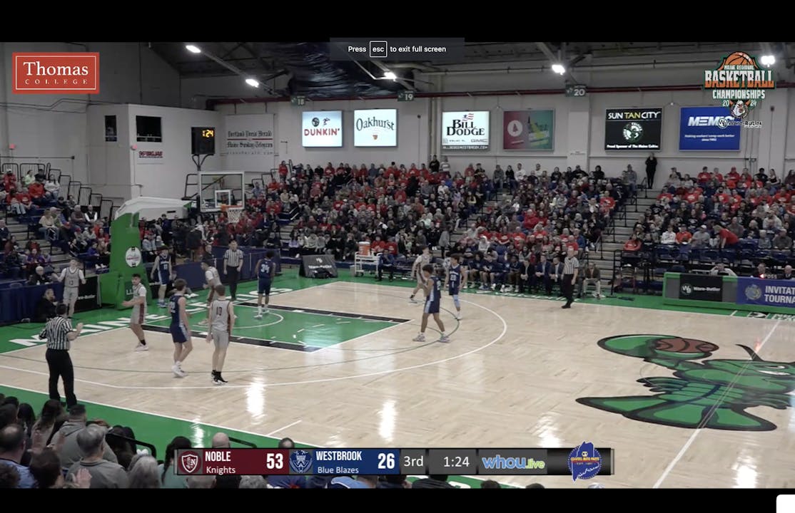 Westbrook at Noble Boys Class A Semifinal Basketball 2-21-24 - Portland ...