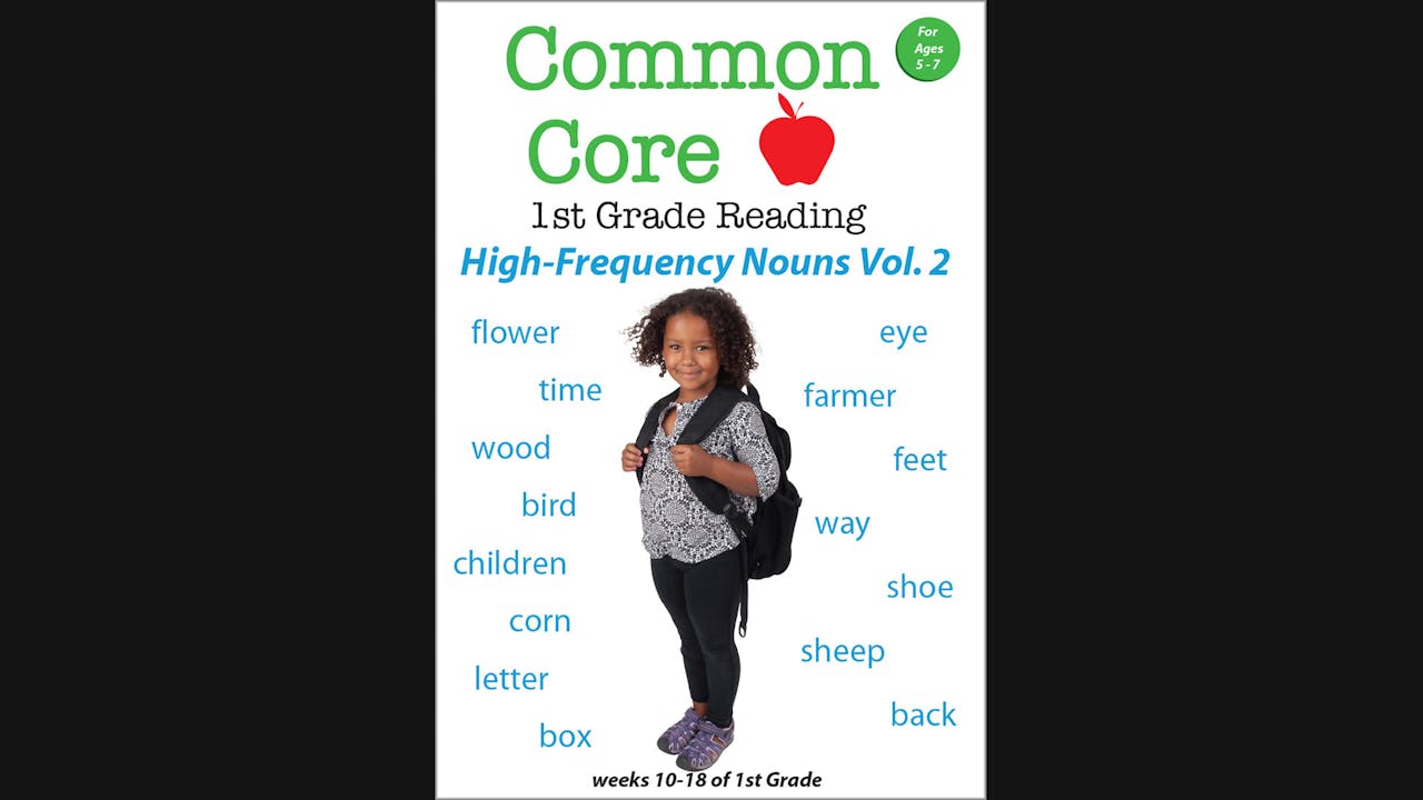 Common Core - 1st Grade Reading - High Frequency Nouns Vol. 2 - Common ...