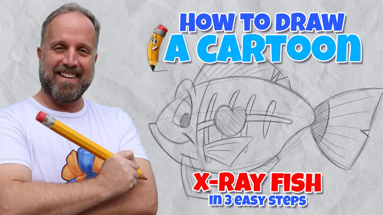X-Ray Fish - How To Draw With John-Marc - Yippee - Faith filled shows!