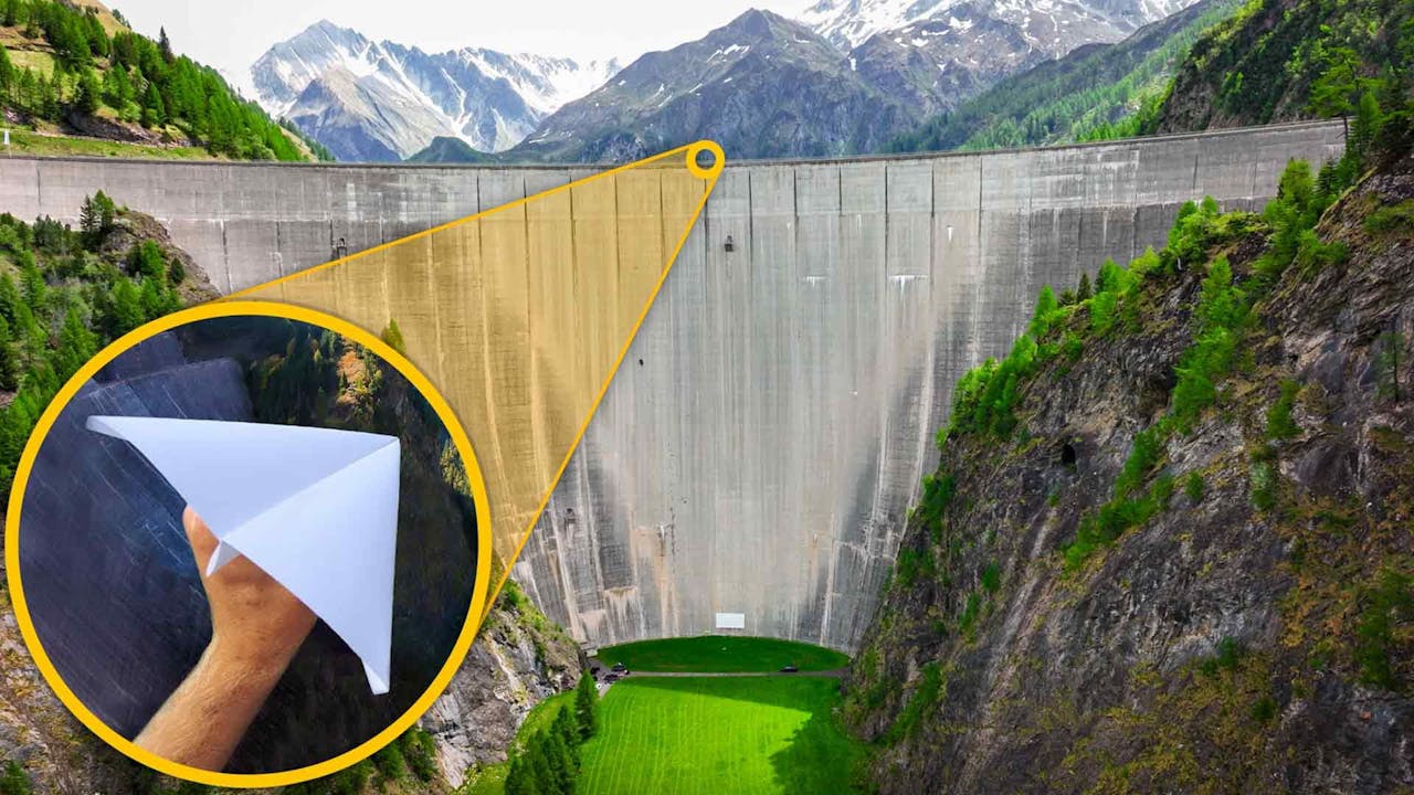 Paper Airplane Catching Competition At Swiss Dam - How Ridiculous ...