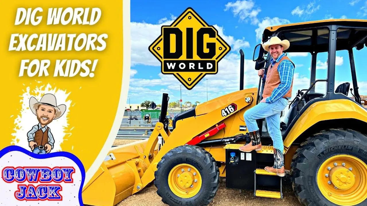 Dig World Excavators for Kids - Cowboy Jack - Yippee - Faith filled shows!