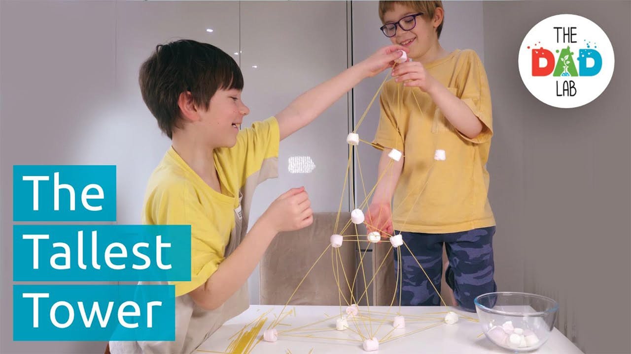Building Spaghetti and Marshmallows Tower | The Tallest Tower Challenge - TheDadLab - Yippee ...