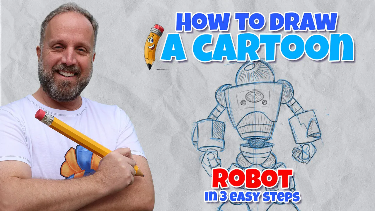Robot - How To Draw With John-Marc - Yippee - Faith filled shows!