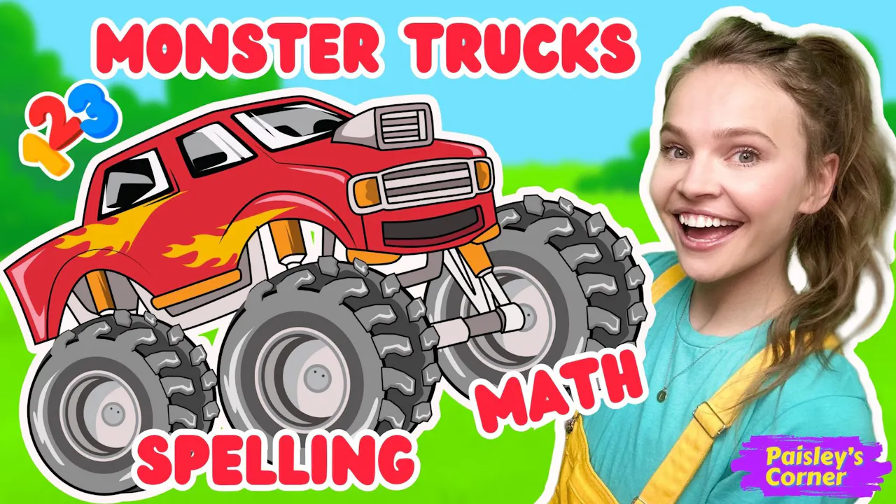 STEM, Math & Monster Trucks for Toddlers - Paisley's Corner With Silly ...