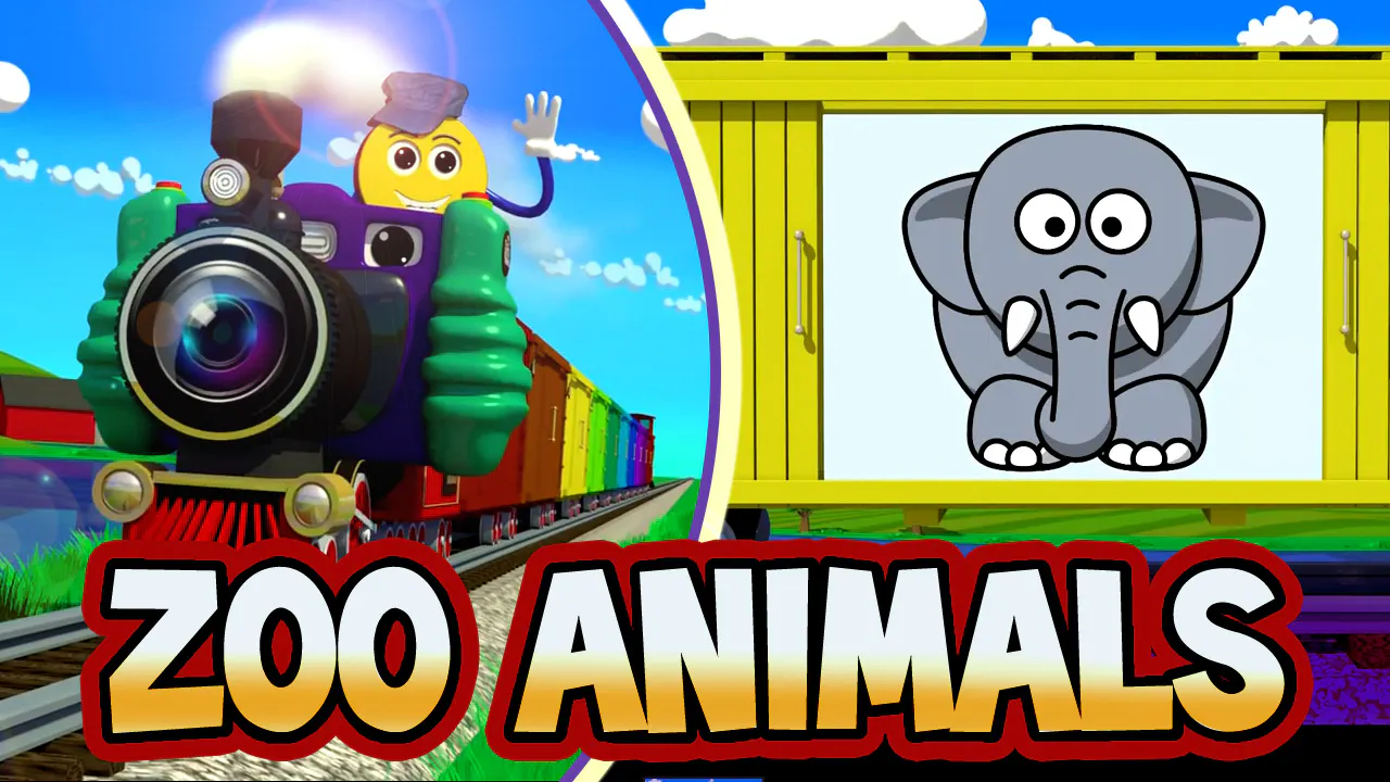PicTrain | 05 | Cartoon Zoo Animals - Yippee - Faith filled shows ...