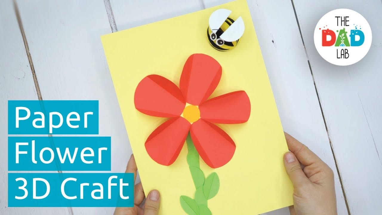 Simple 3D Paper Flower Craft for Kids - TheDadLab - Yippee - Faith ...