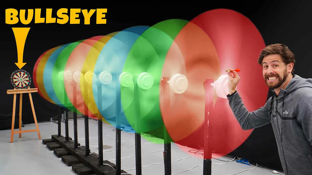 Impossible Trick Shots Through Spinning Fans! - How Ridiculous - Yippee ...