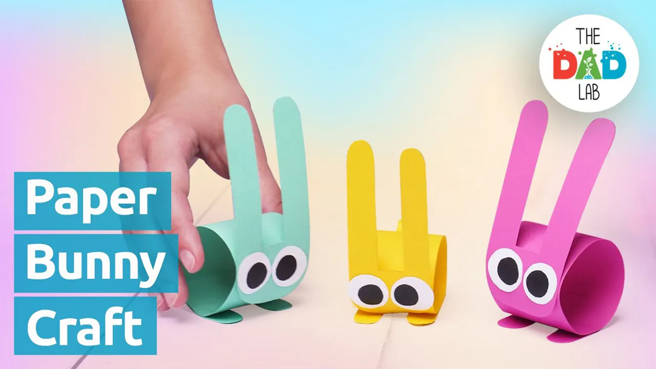 Easy Rabbit Paper Craft - TheDadLab - Yippee - Faith filled shows!