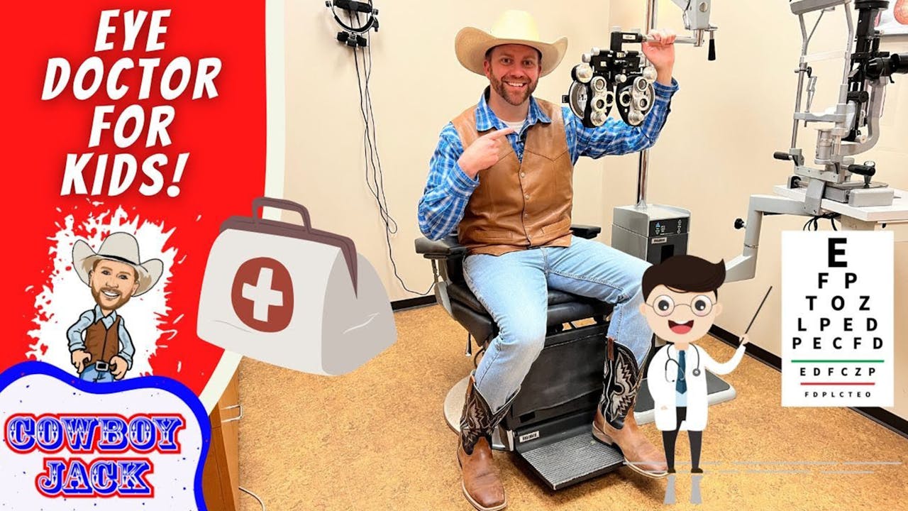 Cowboy Jack Visits the Eye Doctor | Eye Doctor for Kids - Cowboy Jack ...