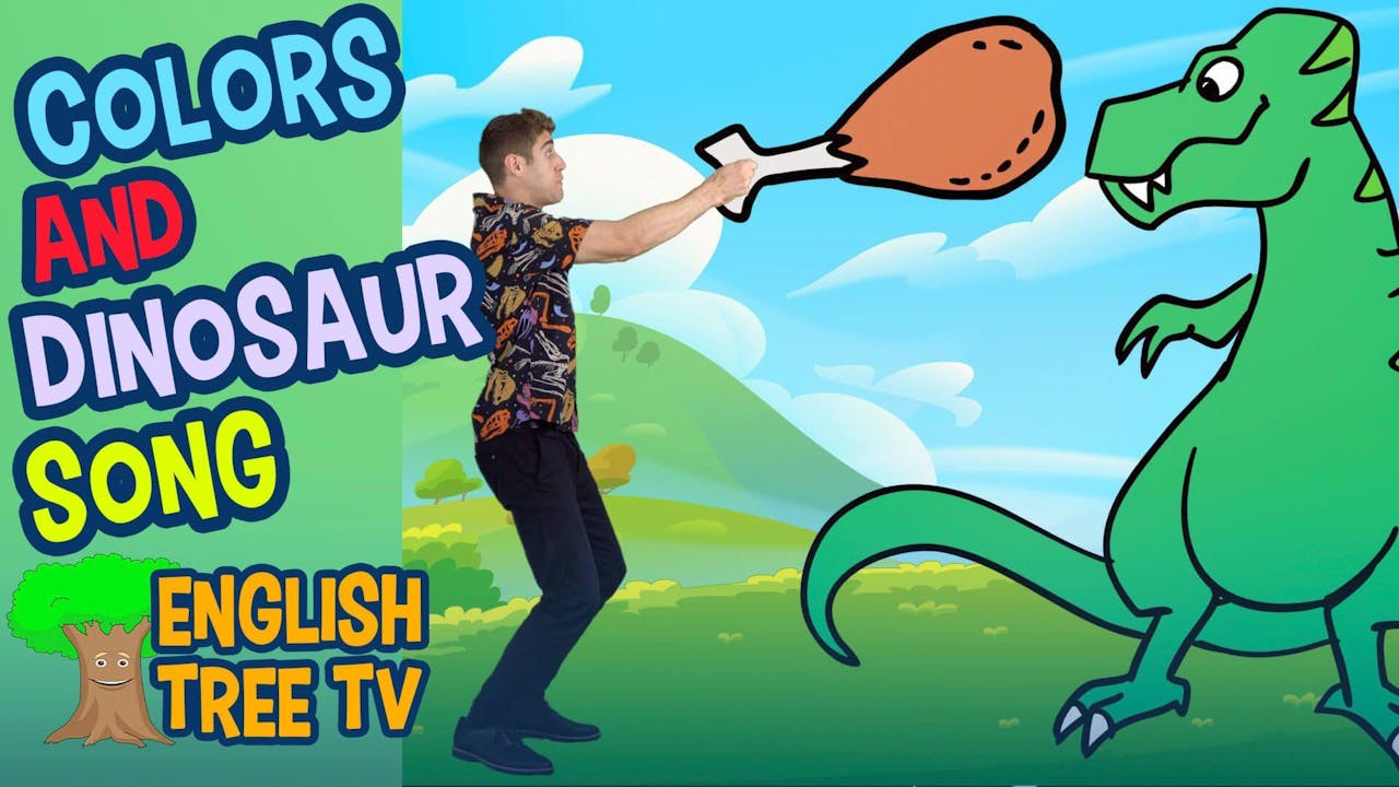 Dinosaur Colors Song - English Tree TV - Yippee - Faith filled shows!