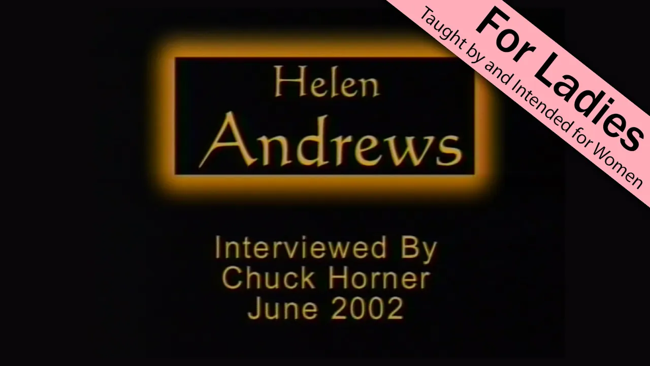 Interviews with Christian Women: Helen Andrews - WVBS
