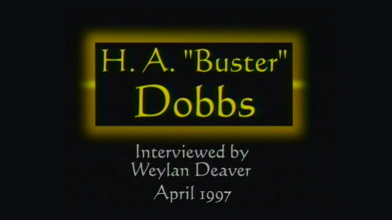 Interview with H.A. Buster Dobbs by WVBS - WVBS