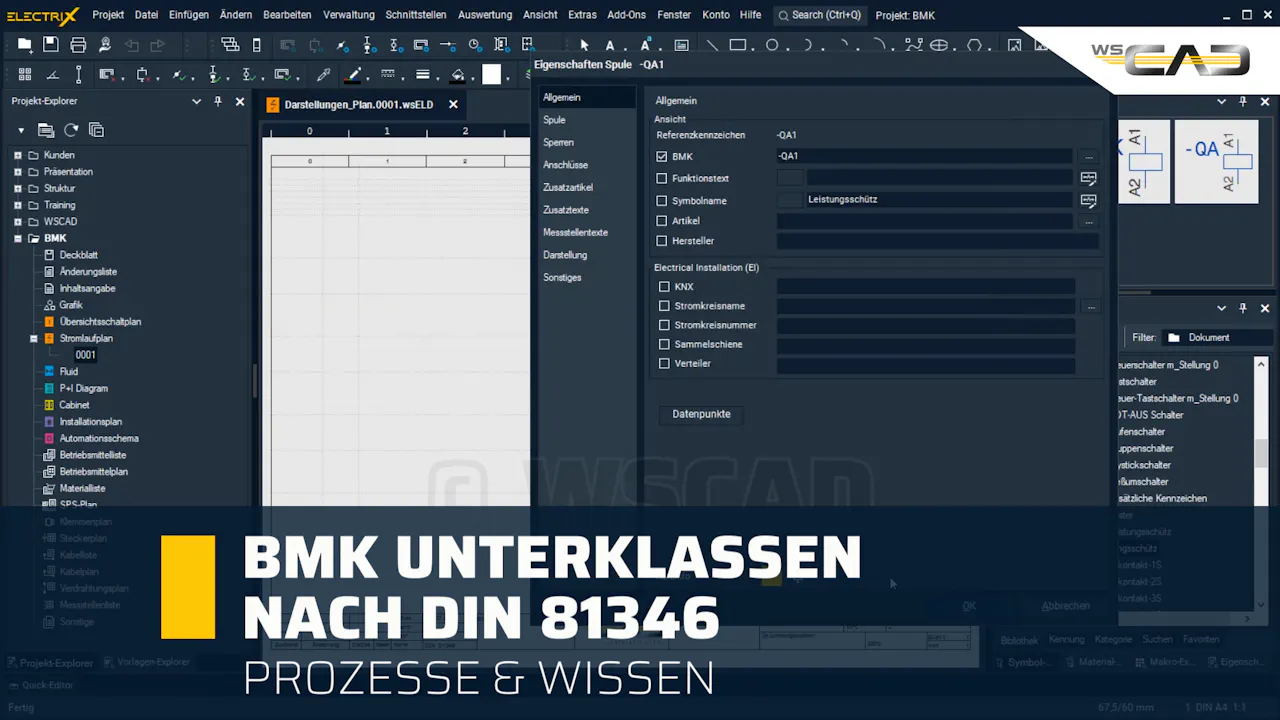 BMK Unterklassen nach DIN 81346 - WSCADEMY