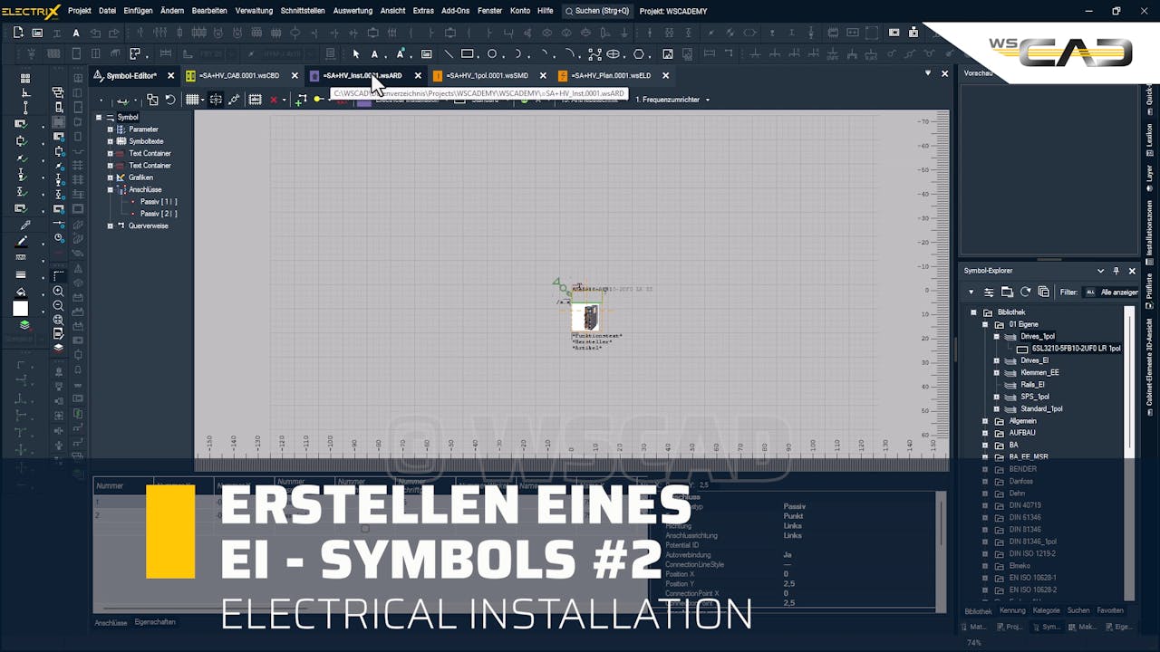 Erstellen eines EI - Symbols #2 - WSCADEMY
