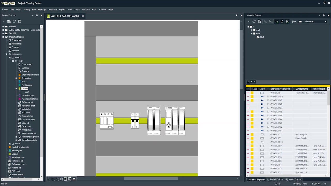 14.7 Cabinet Engineering -Settings and preferences - WSCADEMY