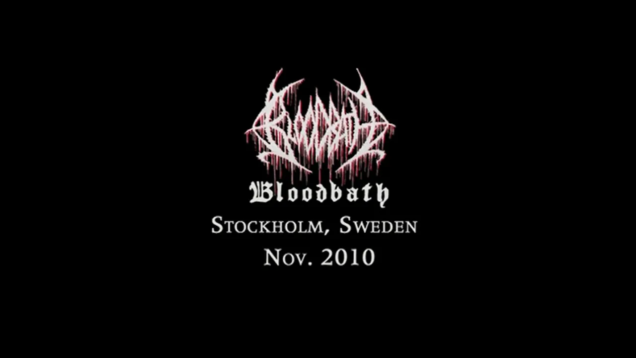 Bloodbath - Band Interview - Bloodbath - THUNDERFLIX