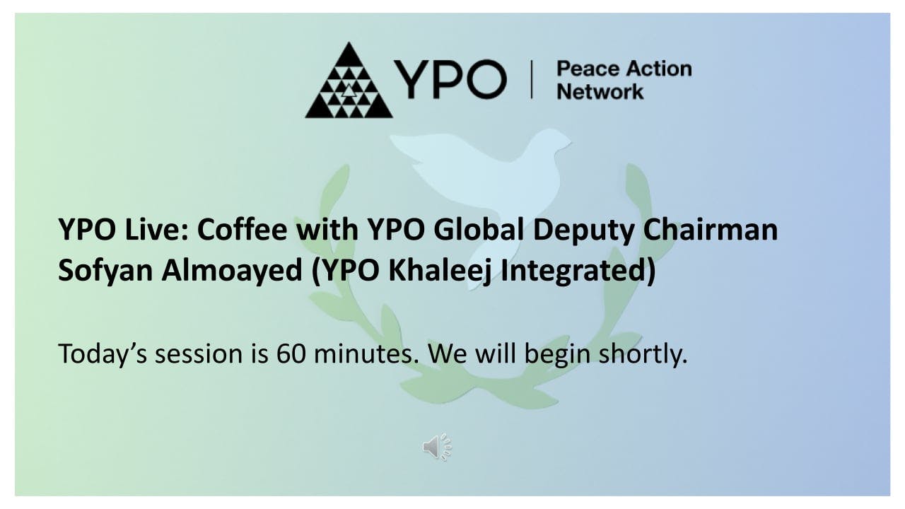Coffee with YPO Global Deputy Chairman Sofyan Almoayed - YPO The Source