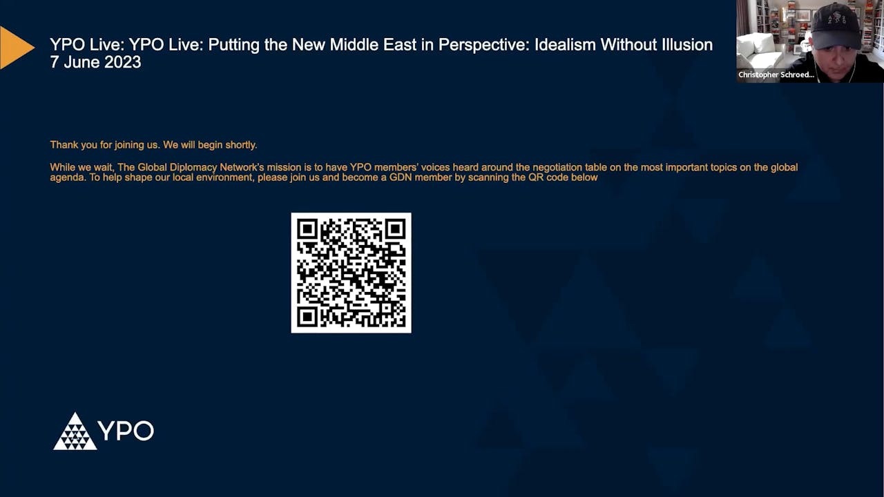 YPO Live: Putting the New Middle East in Perspective: Idealism Without ...