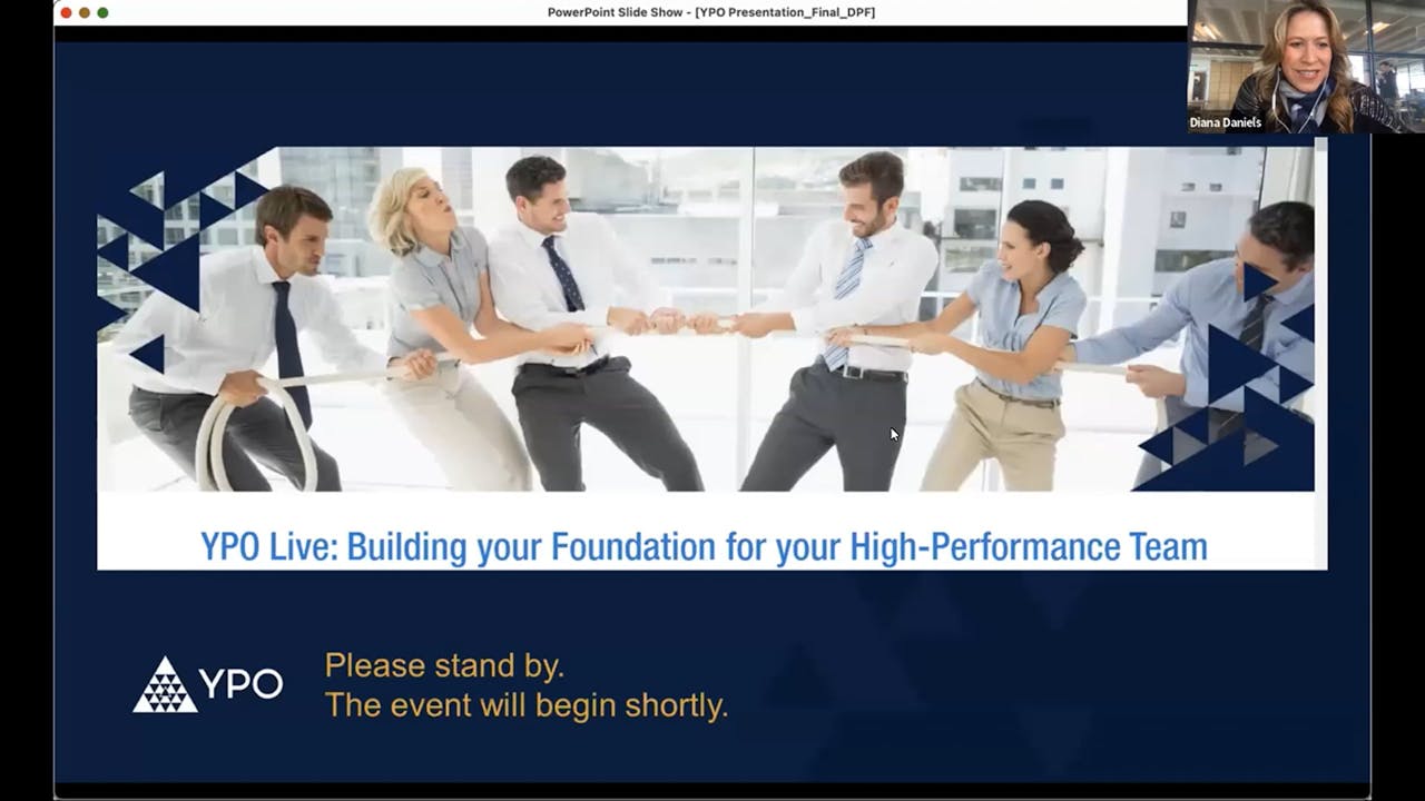 YPO Live: Building Your Foundation For Your High-Performance Team ...