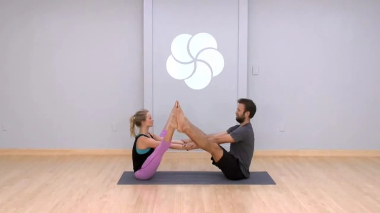 10 min Partner Seated Stretches w/ Vytas - YogaWorks