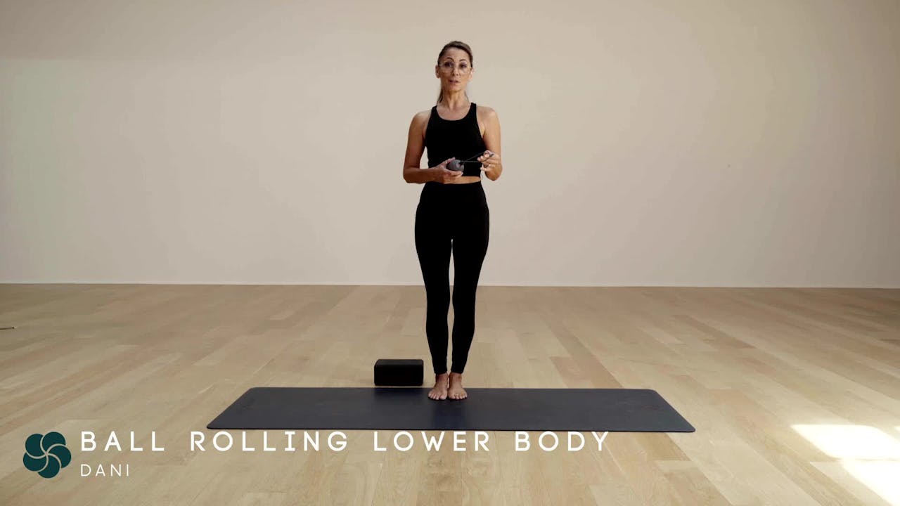 20 minute Ball Rolling for the lower body Relief - YogaWorks