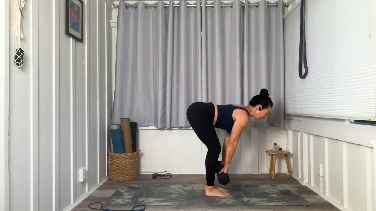 45 min Body Sculpt w/ Tracy Legs, Core and Cardio 3/20/24 - YogaWorks