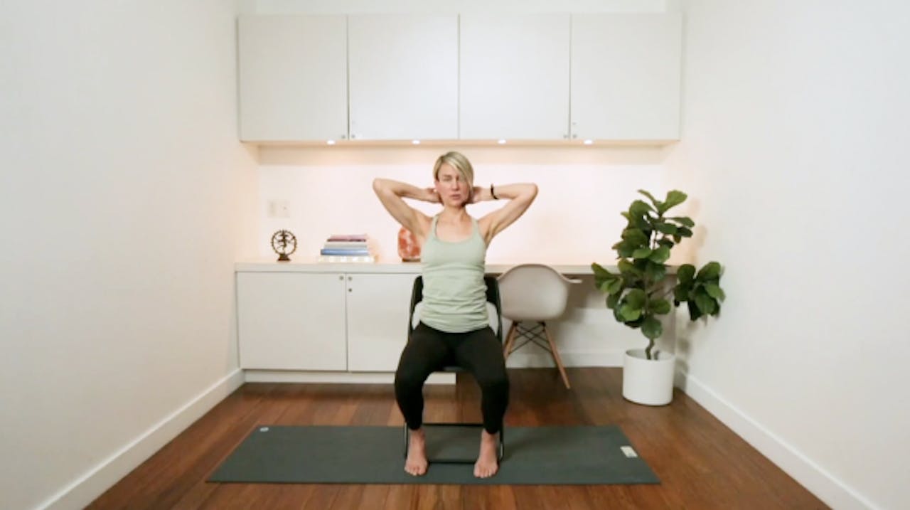 Desk Stretches for Neck & Shoulders (20 min) - with Lisa Sanson - Lisa ...