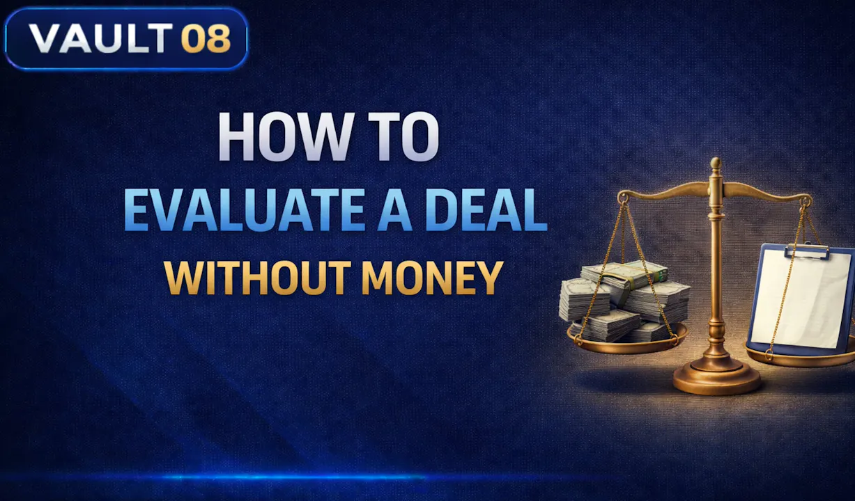 Vault 8: How To Evaluate a Deal Without Money - Chapter 1 - Zabo103 TV