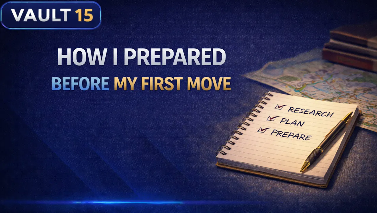 Vault 15: How I Prepared Before My First Move - Build Income ...