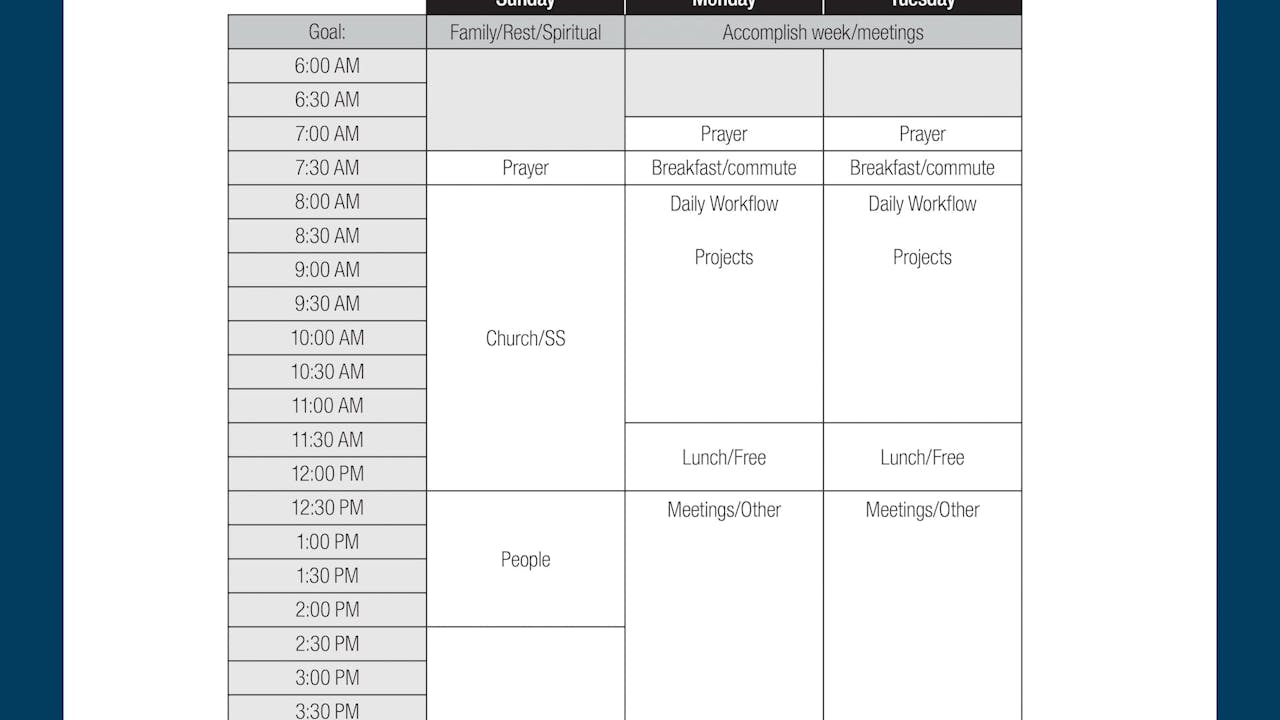 What's Best Next - Session 14 - Setting Up Your Week - What's Best Next ...