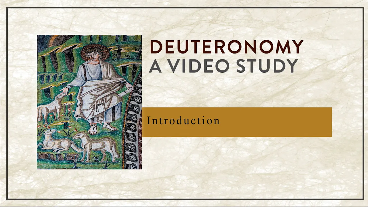 Deuteronomy - Introduction - Deuteronomy (Daniel I. Block) - MasterLectures