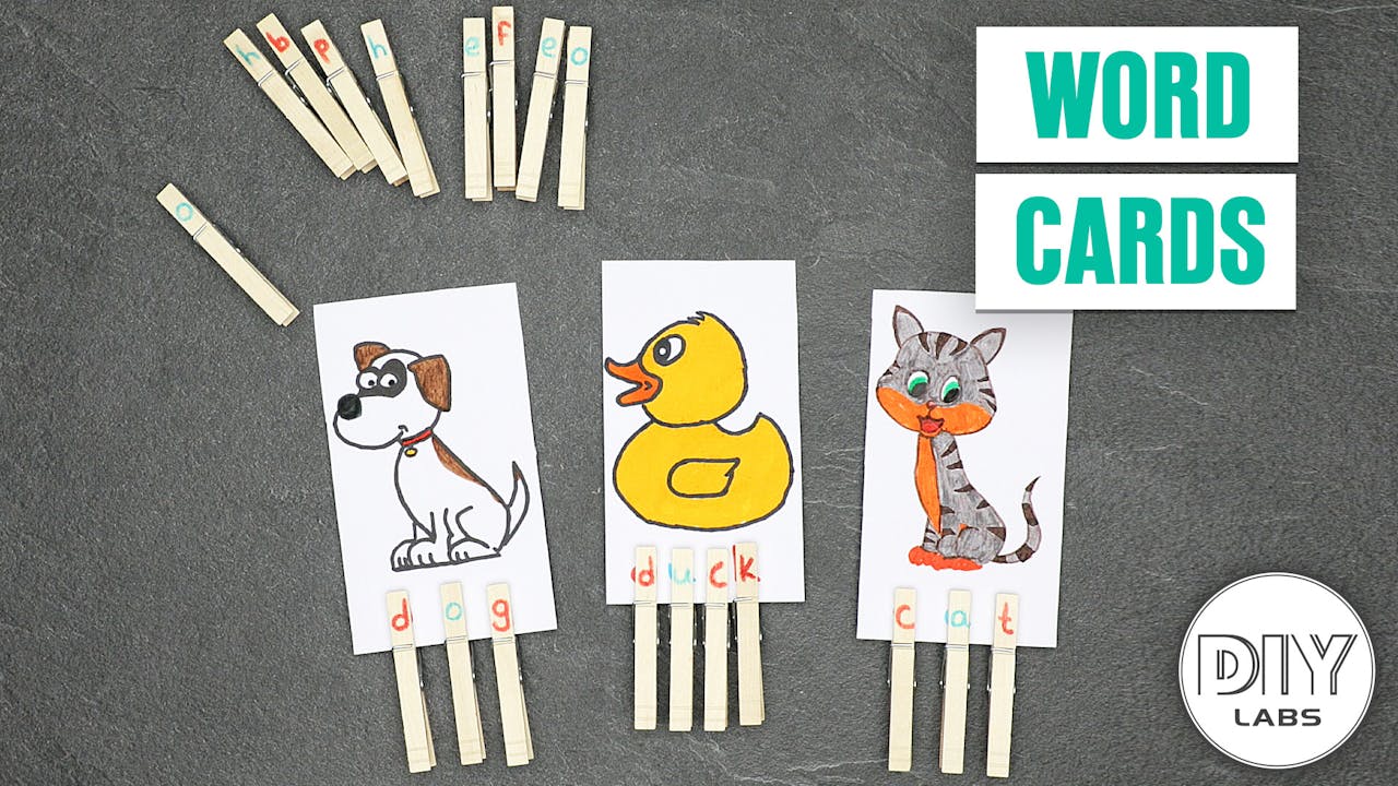 Word Cards - Crafts for Kids - Zouzounia TV+